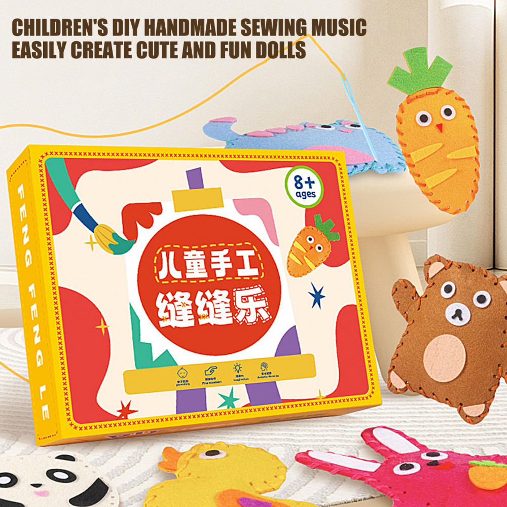 Kids Sewing Kits 6 Easy Projects DIY Crafting and Sewing Set Sew Your ...