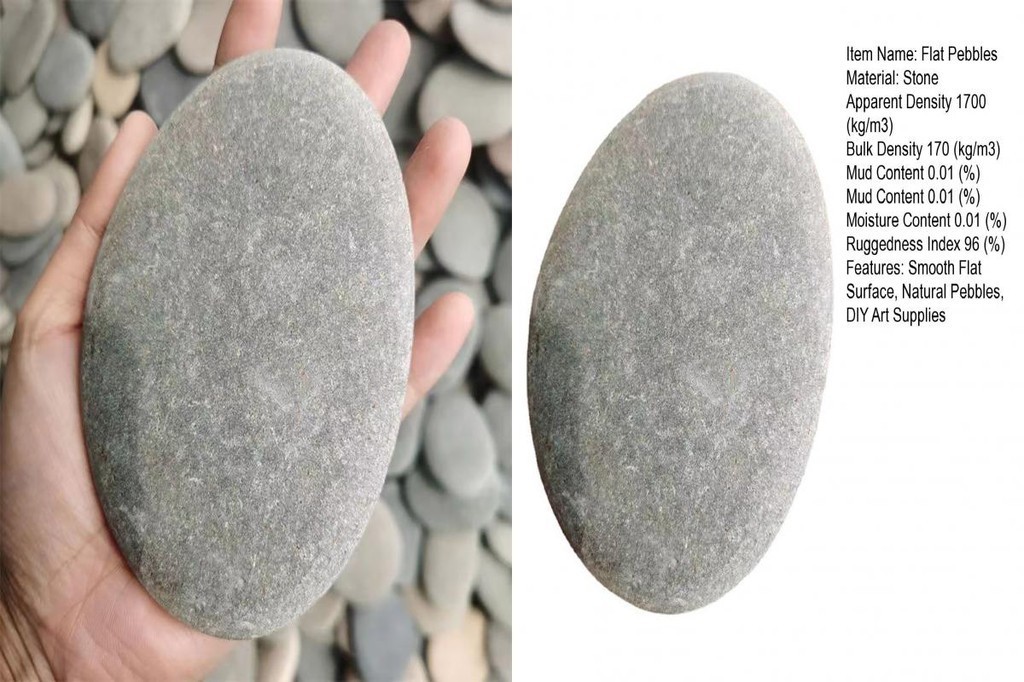 COD| Flat Pebbles for Crafts Home Decoration Stones Natural River Rocks ...