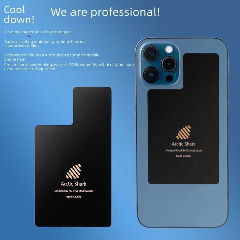 Pole North Shark Pure Copper Mobile Phone Heat Sink Temperature Plate ...
