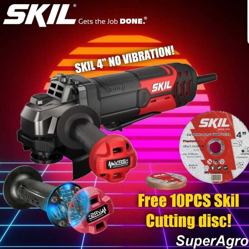 Skil angle grinder 4" 850 watts gamit ang Anti Vibration Handle ...