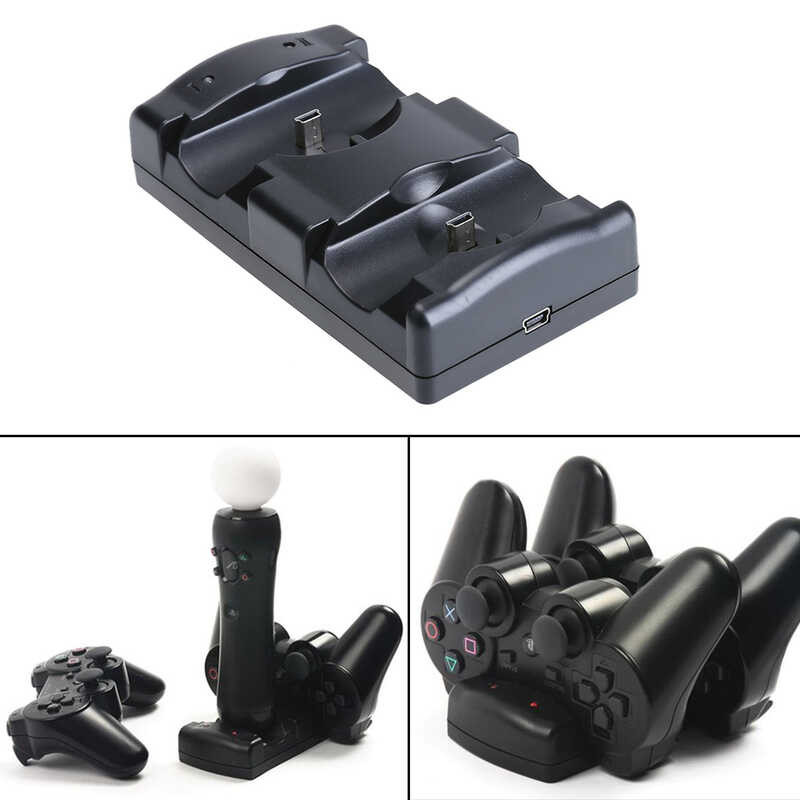 0 2In1 Dual Charger Replace USB Charging Dock Stand Station Base Para ...
