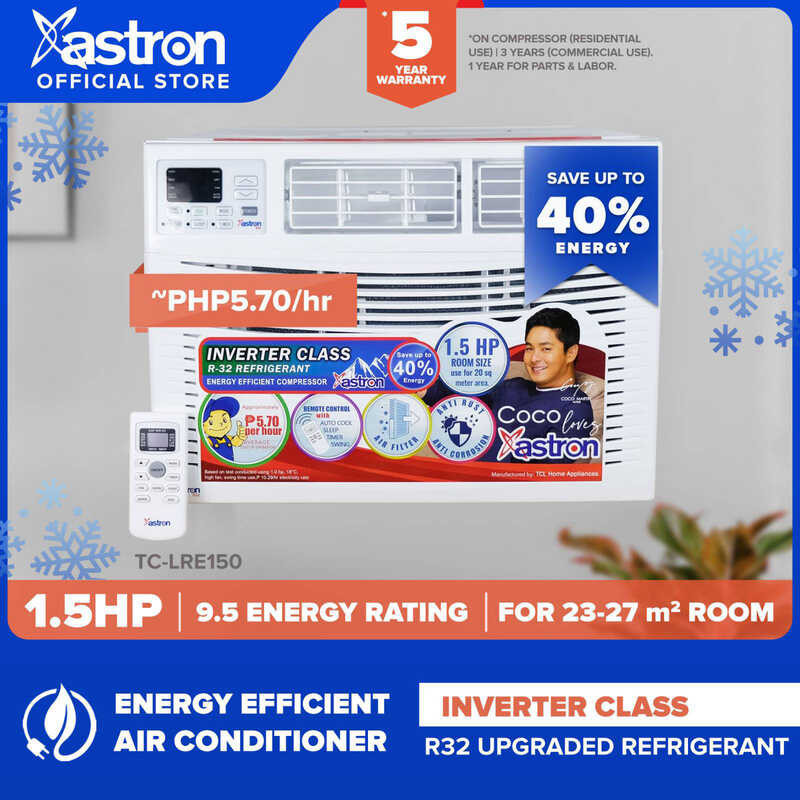 Astron Inverter Class 1.5 HP Aircon With Remote (Window-Type Air ...