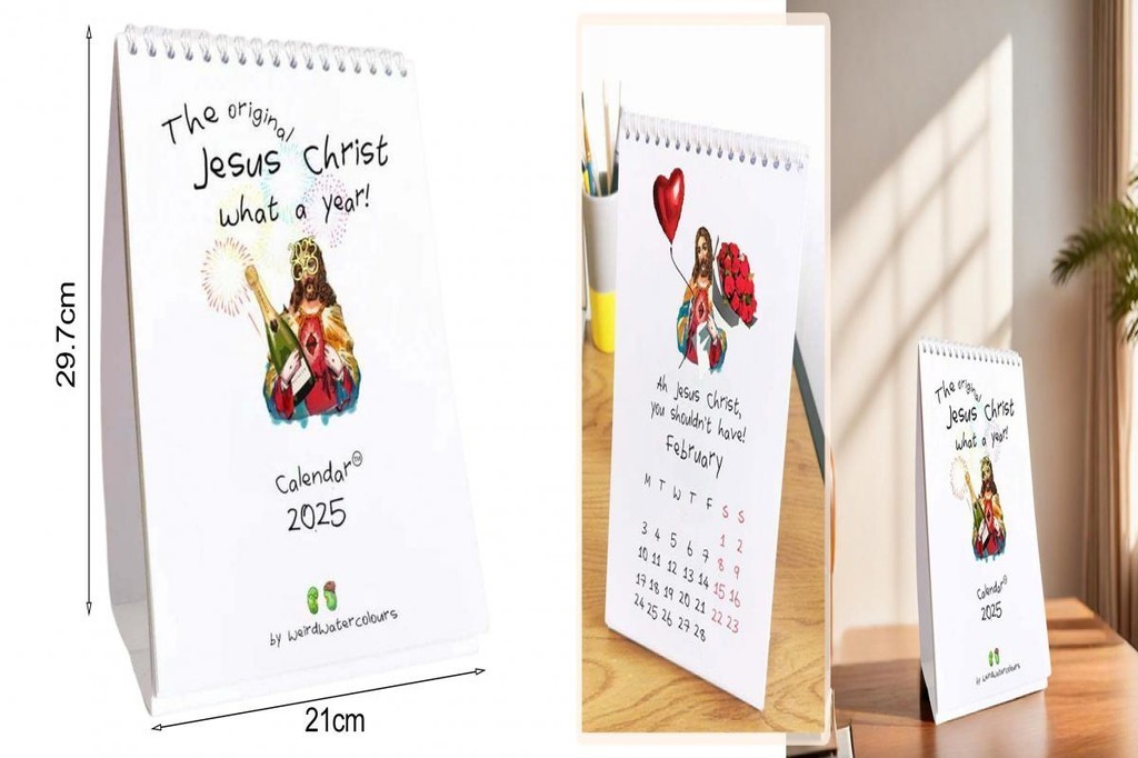 KDDT- Inspirational Jesus Calendar Motivational Wall Calendar 2025 ...