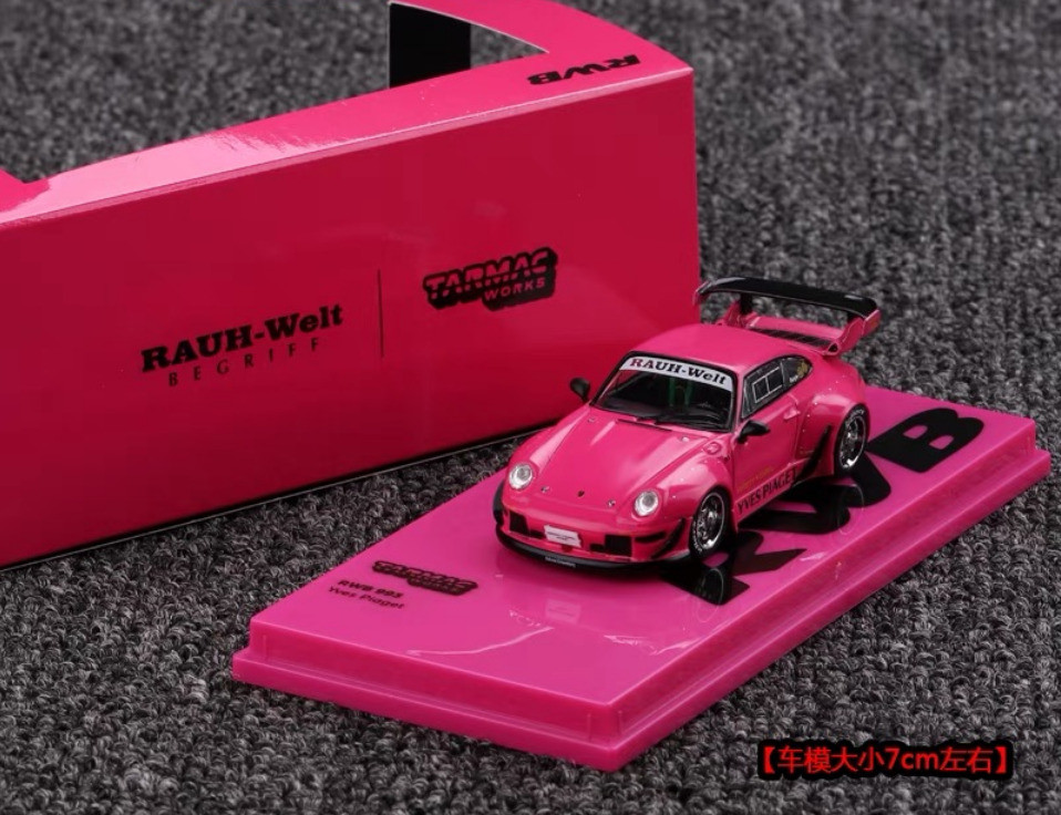 Tarmac Works 1:64 Porsche 911 modified wide body RWB 993 pink alloy car ...