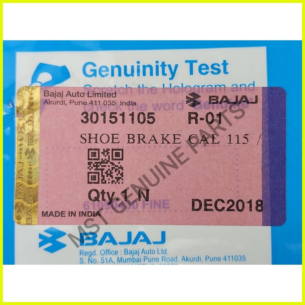 Brake Shoe Kit Rouser 135 150NS R180 200DTSI/ Boxer CT150 CT125 Bajaj ...
