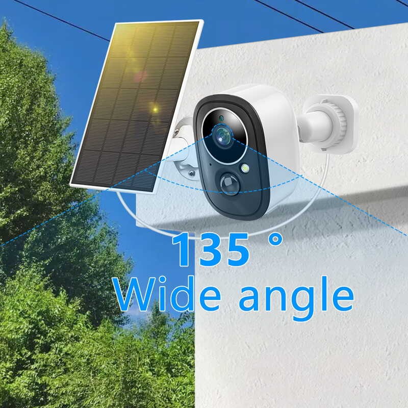 WIFI IP Solar Camera Low Power Wireless Rechargeable Battery 5Mp PIR ...