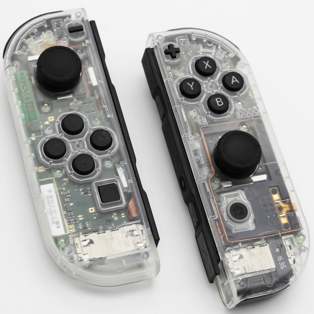 Clear Transparent Left Right Housing Shell Set for Nintendo Switch Joy ...