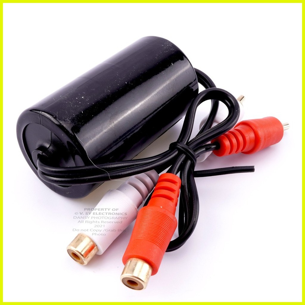 Audioline 15a 20a Car Rca Audio Noise Static Filter Ground Loop
