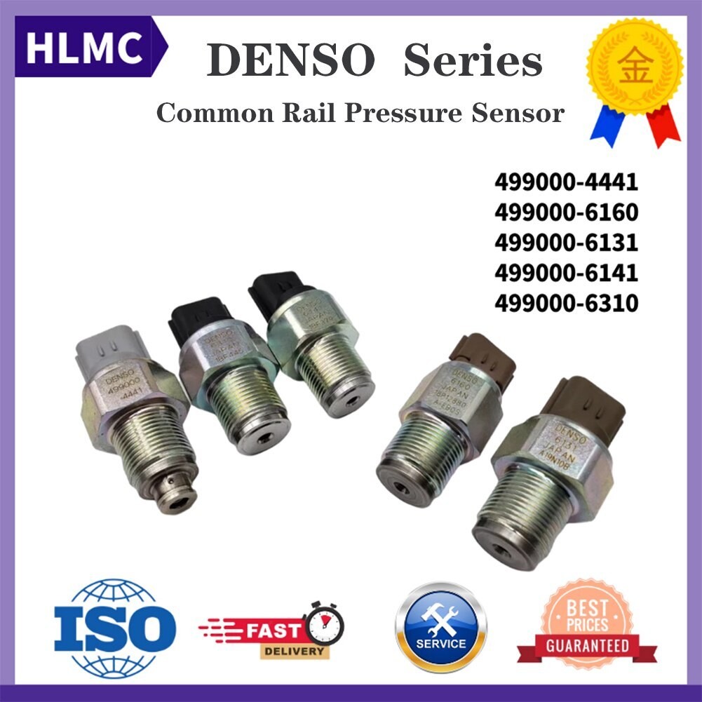 Excavator Parts DENSO Common Rail Pressure Sensor 499000-4441 6131 6130 ...