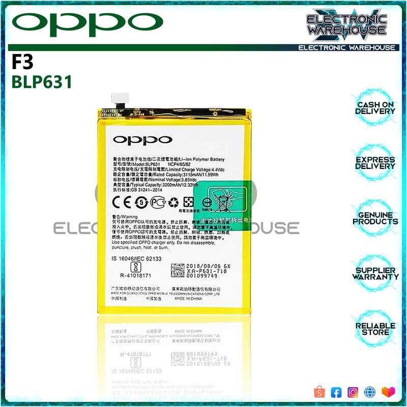 A6 Baterya Para Sa Oppo F3 Blp631 Model Cph1609 3200Mah Capacity ...