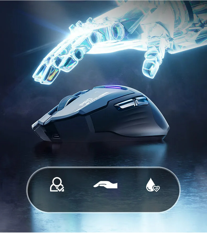 Inphic IN9 PRO Bluetooth Mouse Rechargeable 2.4G Wireless 26000DPI RGB ...