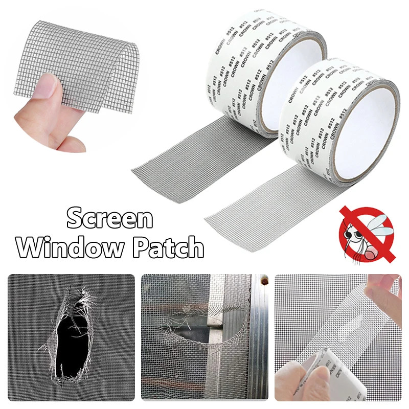 Self-adhesive Mosquito Screen Net Repair Tape Covering Wire Mesh Tape ...