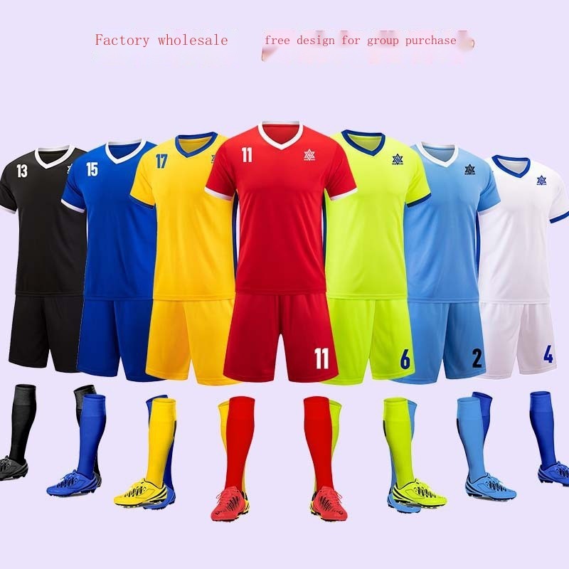 New children's football uniforms, short-sleeved training uniforms for ...