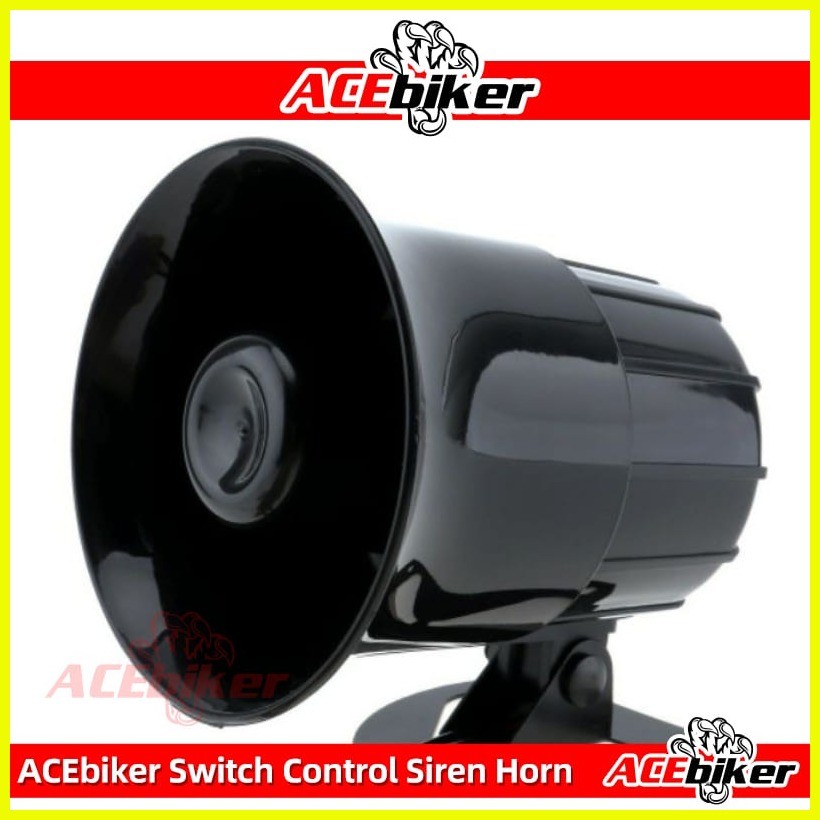 ๑ ACEbiker Motorcycle Switch Control Siren Police Horn Wang Wang 3 Tone ...