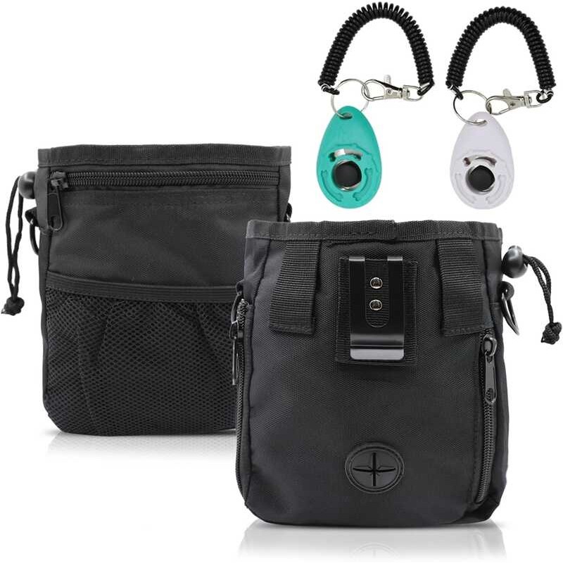 MGHADOW Clicker Kit, Training Pouch, Treat with Clicker, Built-in Dog ...