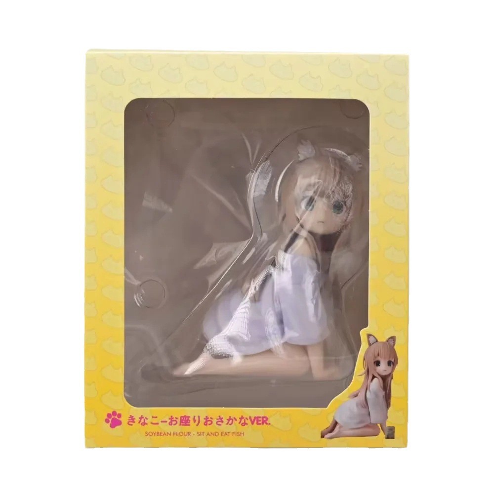 Cute Cat Girl Model Figure In Kneeling Pose Perfect For Anime Display ...