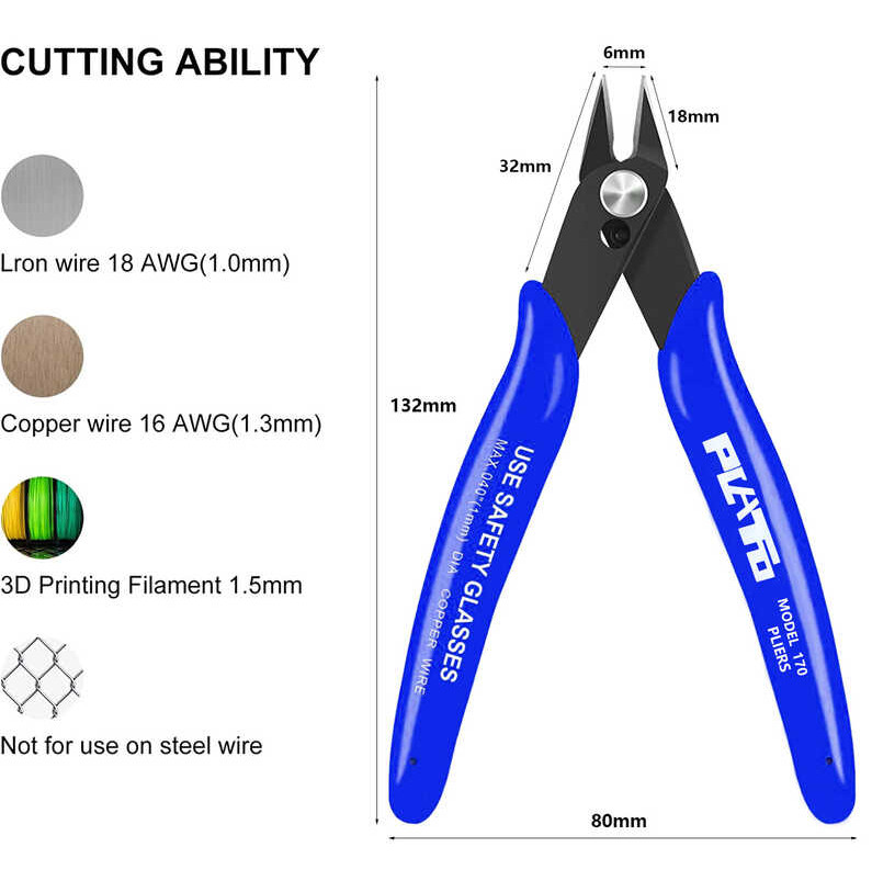 Multi Pliers 1/5/10Pc Functional Electrical Wire Cable Cutters Cutting ...