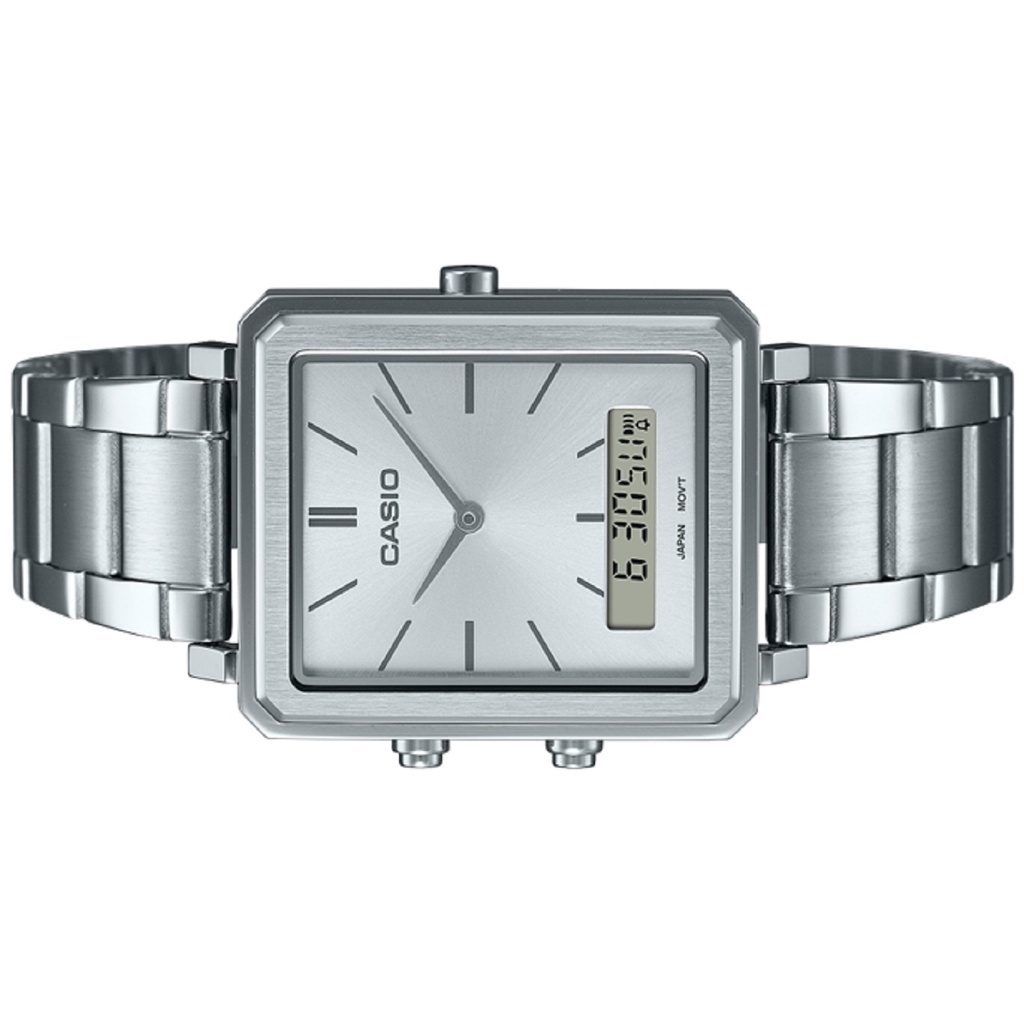 Casio MTP-B205D-7E Analog Digital Stainless Steel Strap Watch For Men | Shopee Philippines