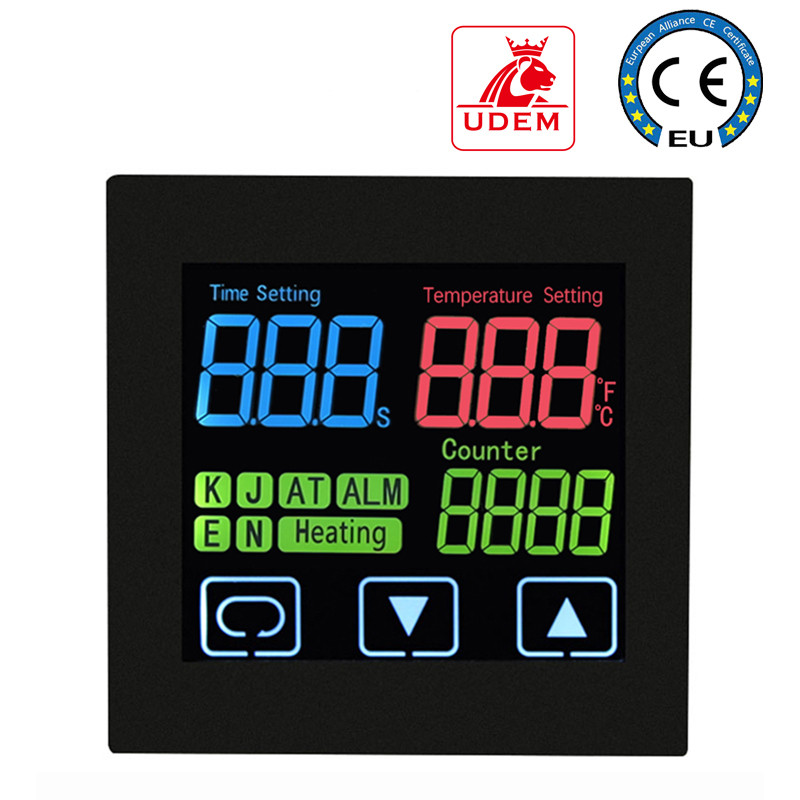 Heat Press Machine Thermostat with timer and counter function touch screen Time Alarm Hot ...
