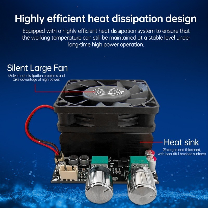 ZK-3002 Amplifier Board 300W Dual Channel,600Wfrequency Volume ...