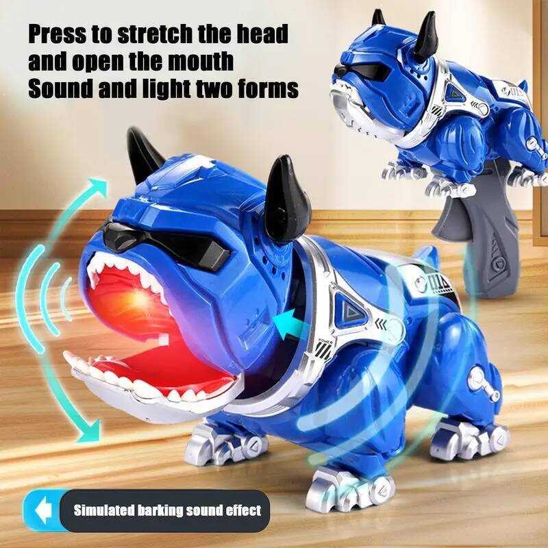 Transformation Mechanical Bulldog Shooter Robot Dog Action Figure ...