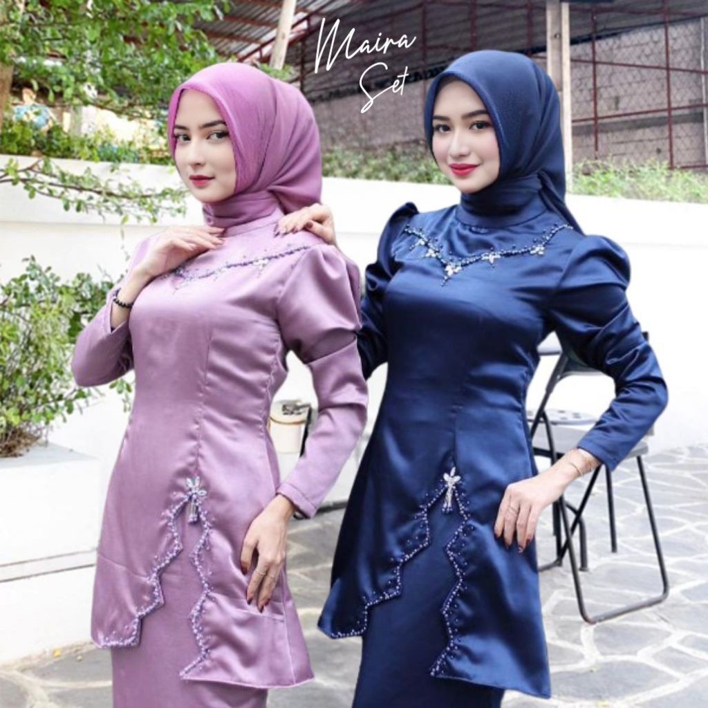 One SET MARWA BAJU KURUNG MELAYU MALAYSIA DRESS With JUMBO | Shopee ...