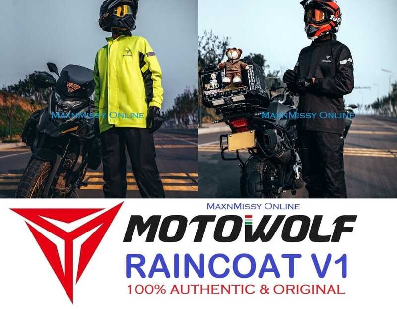 Original Motowolf® V1 Motorcycle Raincoat / Rain Protector (1 SET Of ...