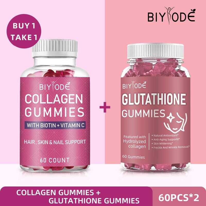 [24H] BIYODE Collagen Gummies Glutathione Whitening Pearlskin White ...