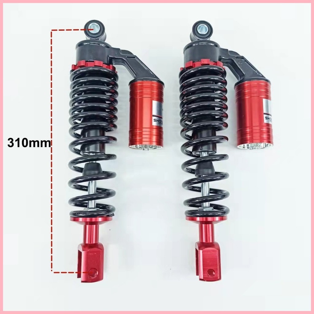 HONDA CLICK V1 V2 V3 REAR SHOCK GAS ABSORBER W/ BASO 330MM Red & BLACK ...