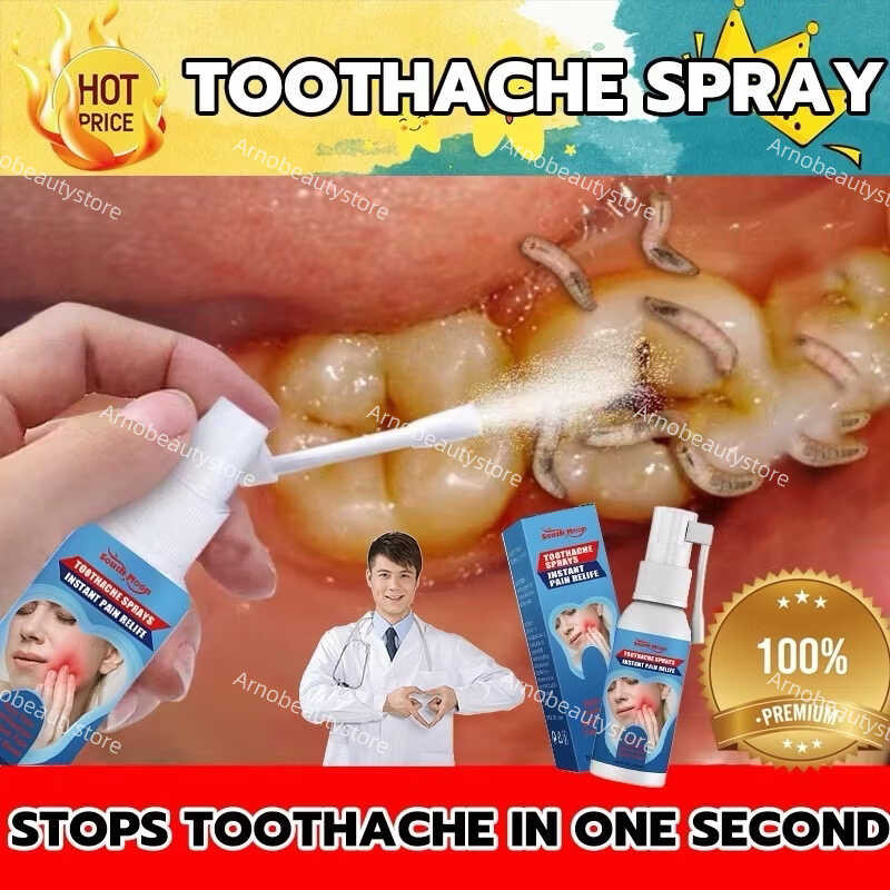 HOT 3Pcs Spray Dental Tooth Pain Relief Gum Iammation Swelling ...
