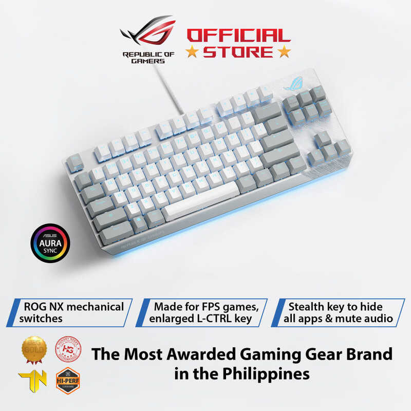 ASUS ROG Strix Scope NX TKL Moonlight White Wired Mechanical RGB Gaming ...