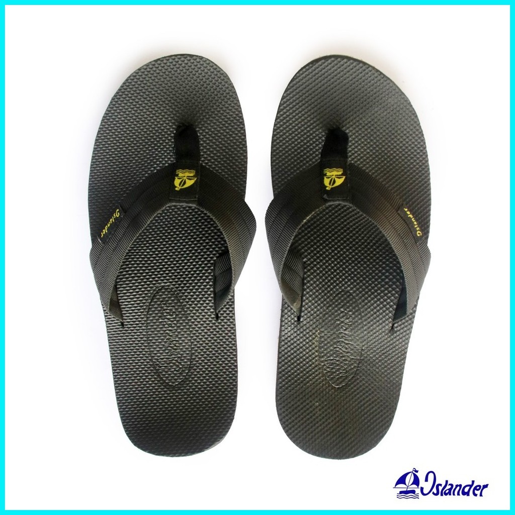 Islander Frank BL (Black) - Islander Slippers | Shopee Philippines