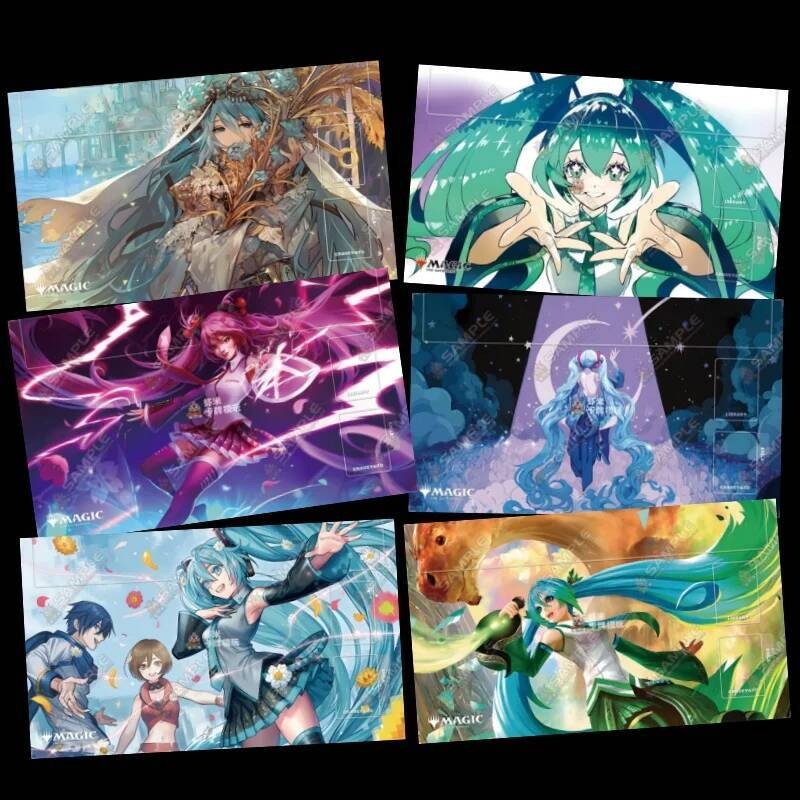 MTG Hatsune Miku 600x350mm DIY Battle Card Mat Cartoon Kagamine Rin ...
