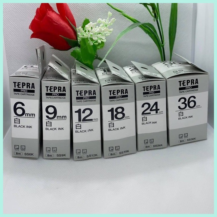 KING JIM TEPRA TAPE CARTRIDGES FOR SR TEPRA PRO MACHINE; Made in Japan ...
