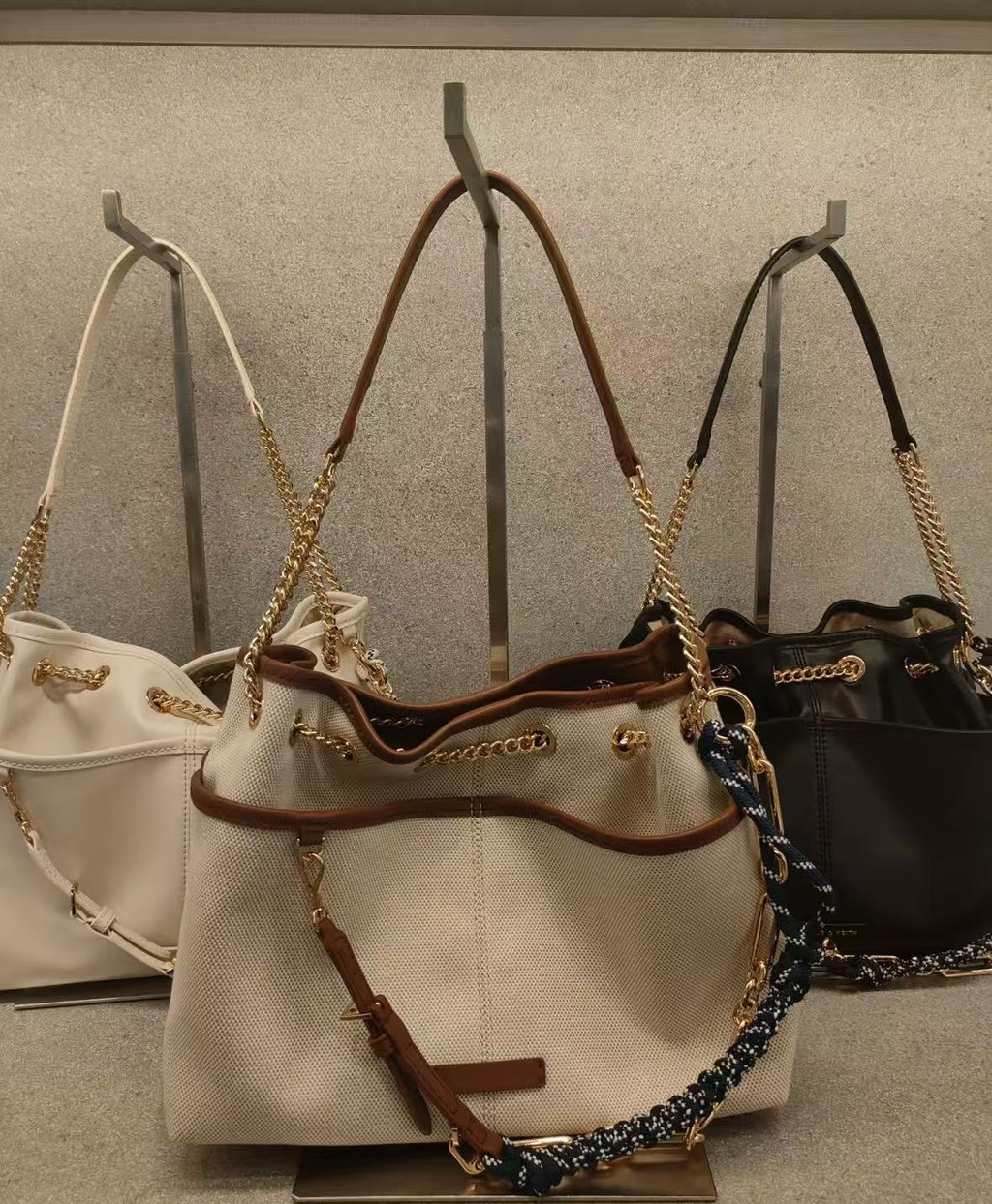 New soft knot chain shoulder bag bucket bag 20782617 | Shopee Philippines