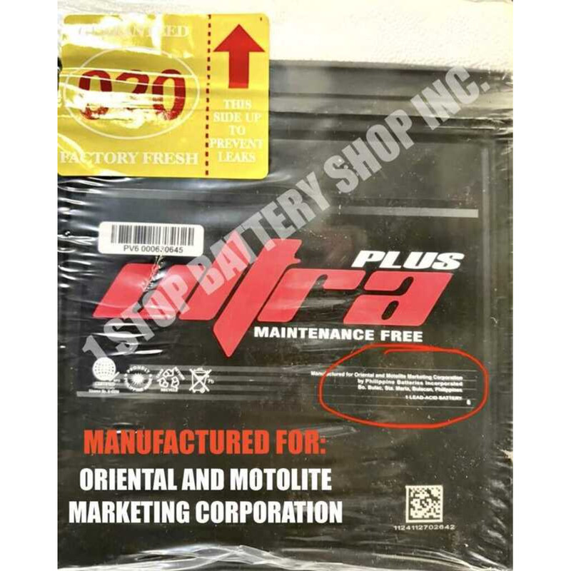 Ns40 MOTOLITE ULTRA PLUS Maintenance Free Car Battery B20 B20l B19l ...