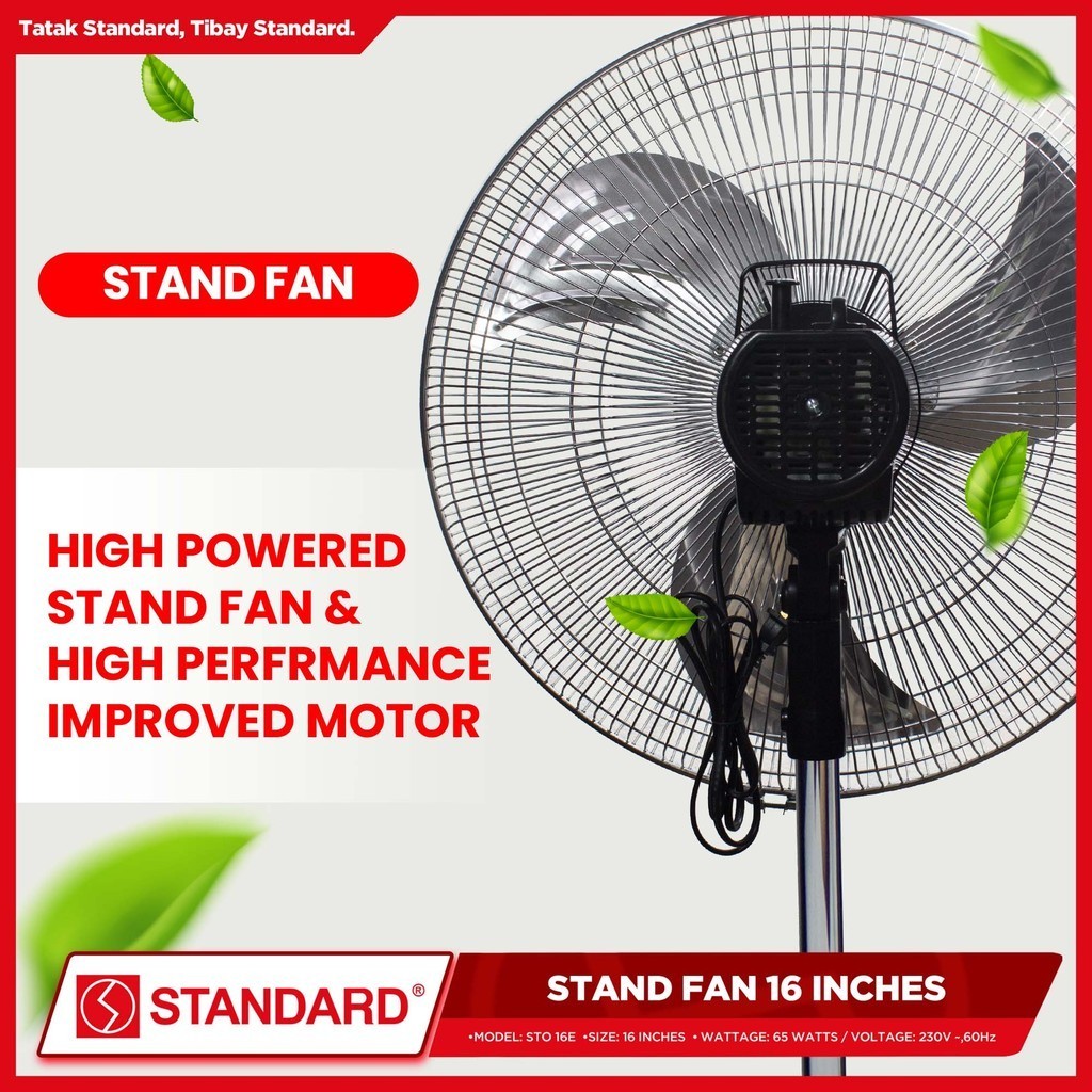 Standard Stand Fan 16" (Metal Blade) STO16E | Shopee Philippines
