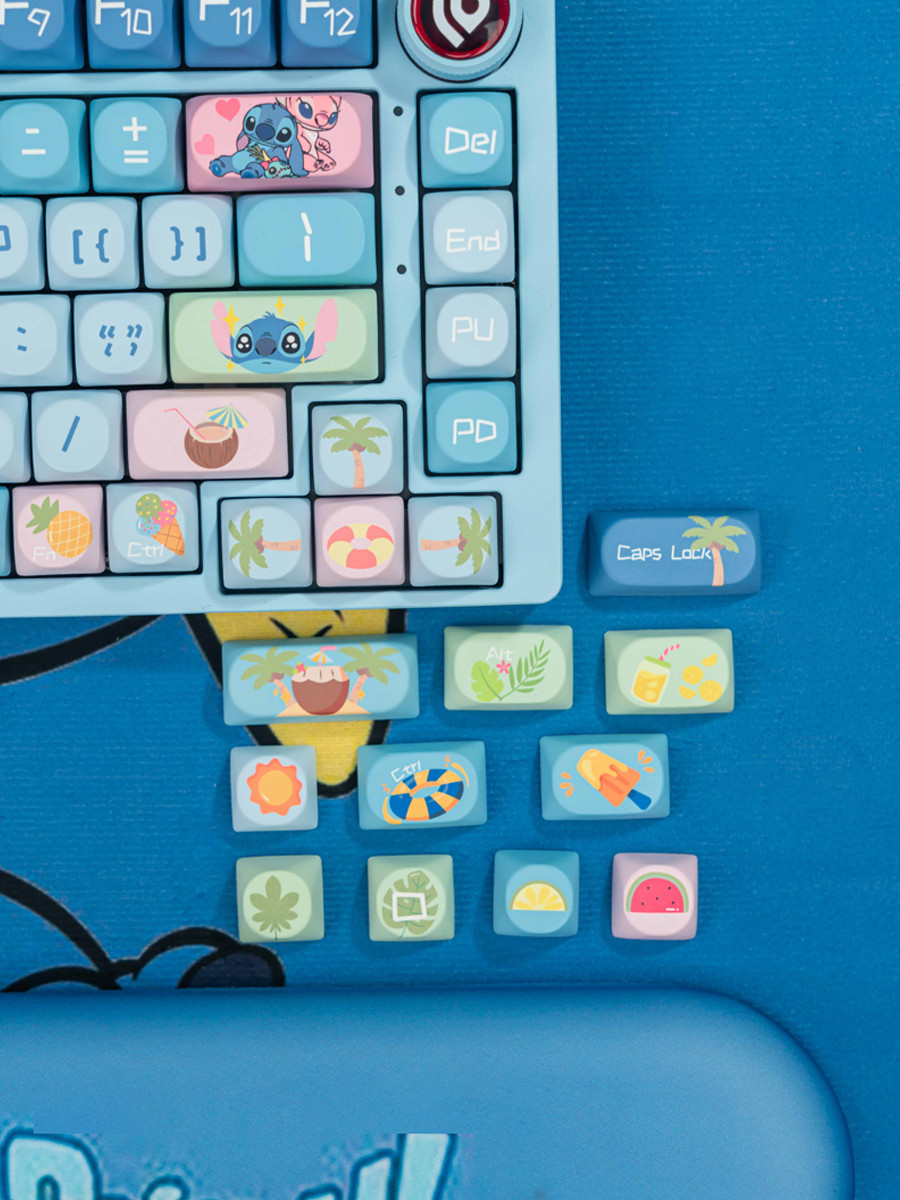 Lilo & Stitch Keycap MOA Profile PBT Five-sided Dye Sublimation ...