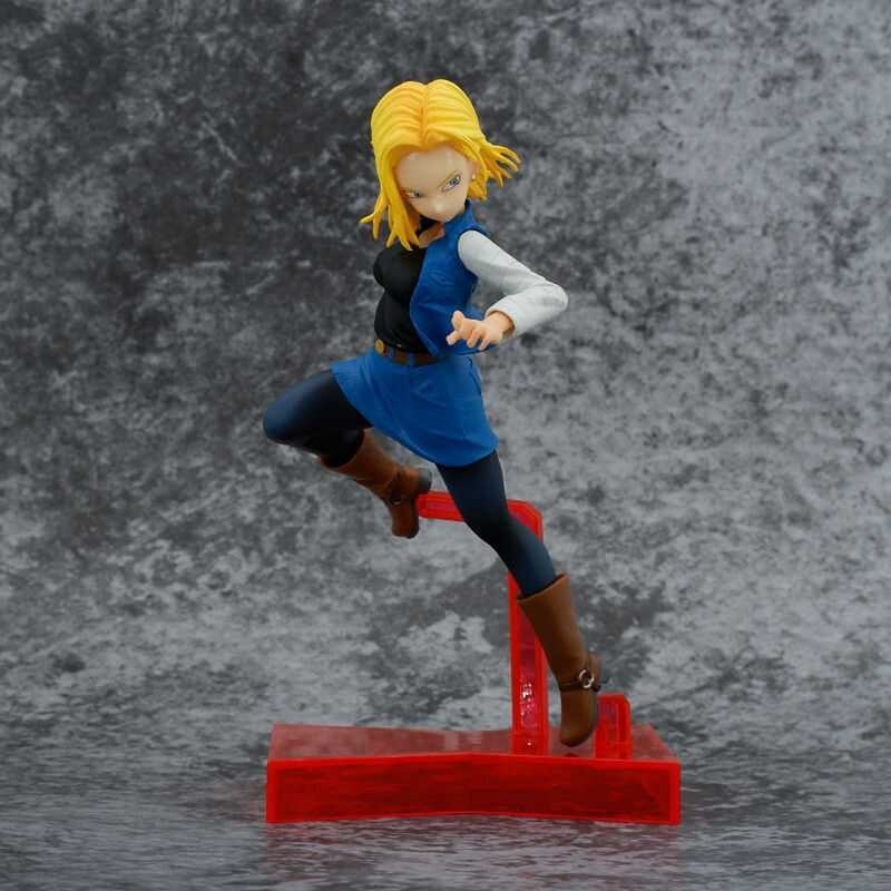 LY 24Cm Anime DrAgon BAll Z 17 Figure Android 18 PVC Action FigureS ...