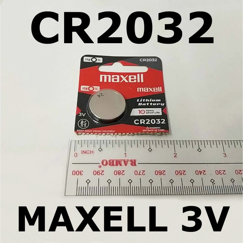 ORIGINAL MAXELL CR2032 3V LITHIUM BATTERY MADE IN JAPAN ...