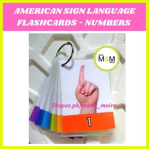 NUMBERS and ALPHABET SIGN LANGUAGE FLASHCARDS ASL, Laminated , AMERICAN ...