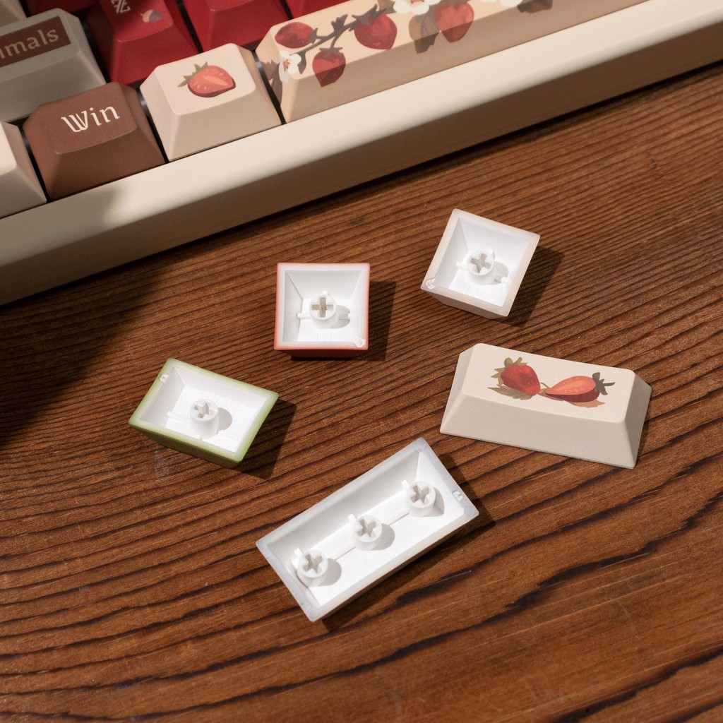 Original Tiny Animals Keycaps 152 Keys PBT DYE-SUB Cherry Profile ...