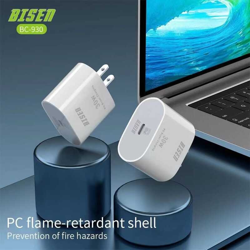 BISEN COD Bc-930 - PD SUPER FAST CGARGING WALL W/ 30W Pd+Qc 3.4A USB ...