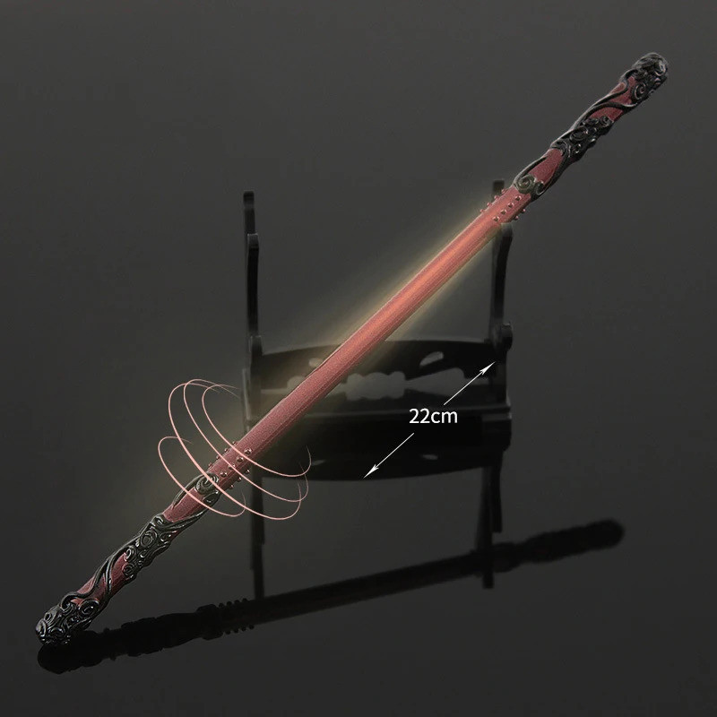 22cm Black Myth: Wukong Game Peripherals Monkey King All Metal Weapon Model Iron Bar Sword Toy ...