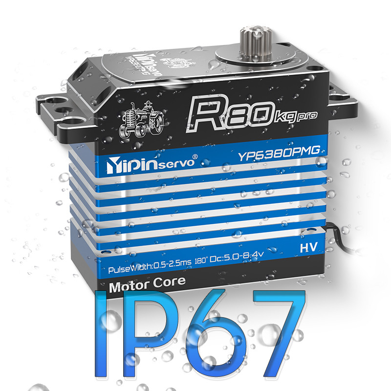 Yipinservo Waterproof Full Metal 80Kg Servos 1/6 RC Scale Big Model ...