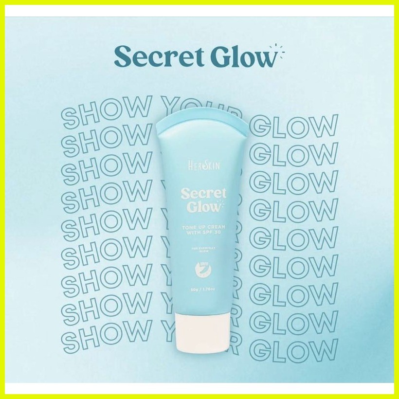 HER SKIN Secret glow tone up cream 50 grams spf 30 bigger size | Shopee ...