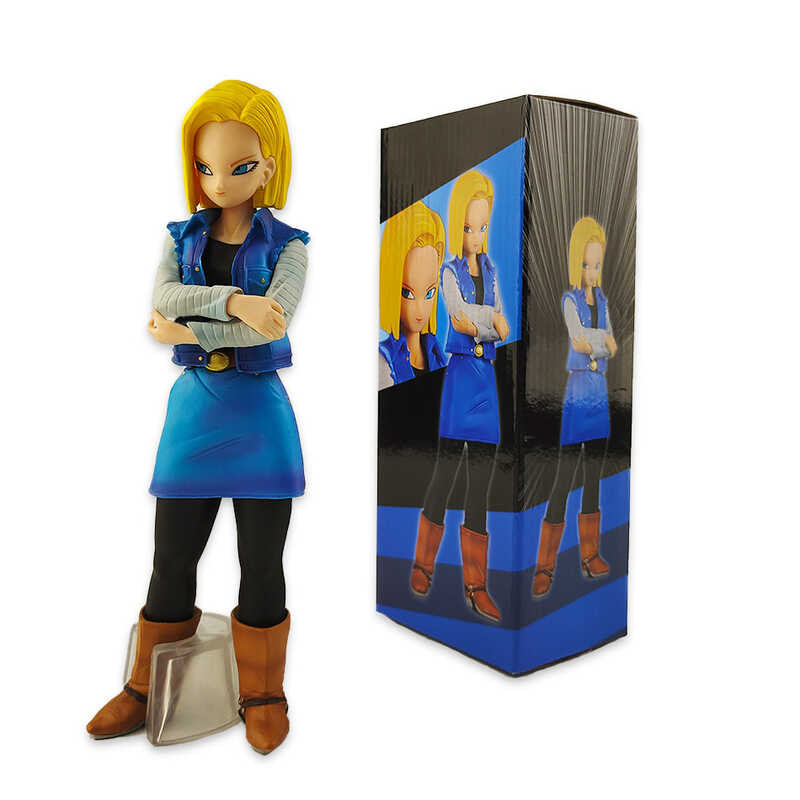 24Cm Anime Dragon Ball Z 17 Figure Android 18 Action Figures PVC ...