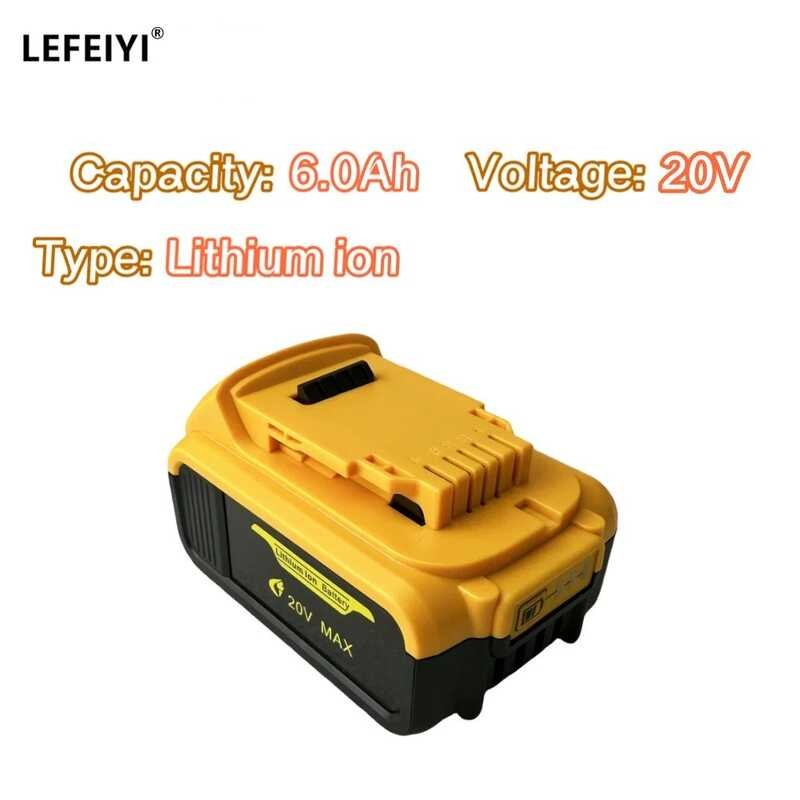 Ginamit Φ Baterya Para Sa Max XR 20V 6Ah Dcb184 Dcb205 LED Orihinal Na ...