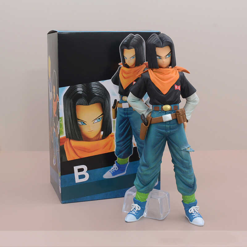 2 22Cm Anime Dragon Ball Z 17 Figure Android 18 PVC Action Figures ...