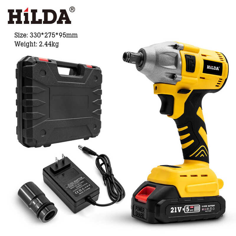 Brushless Portable Power Tool Wrenches Battery Impact Wrench 360Nm ...